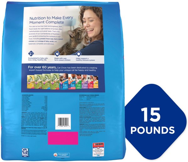 CAT CHOW Complete with Chicken & Vitamins Dry Cat Food, 15-lb bag ...