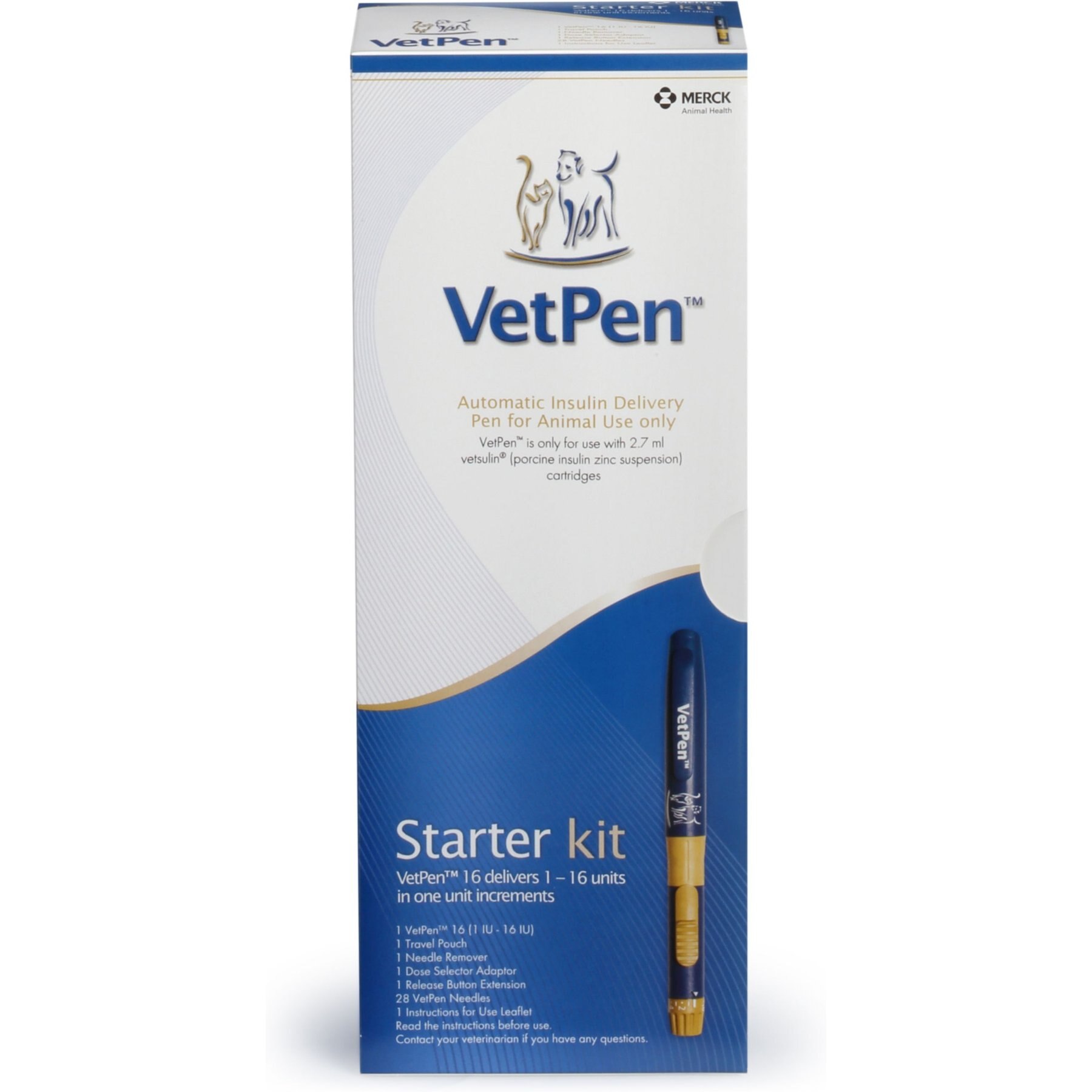 VETPEN Starter Kit for Dogs & Cats, 1 IU - 16 IU in 1 unit increments ...