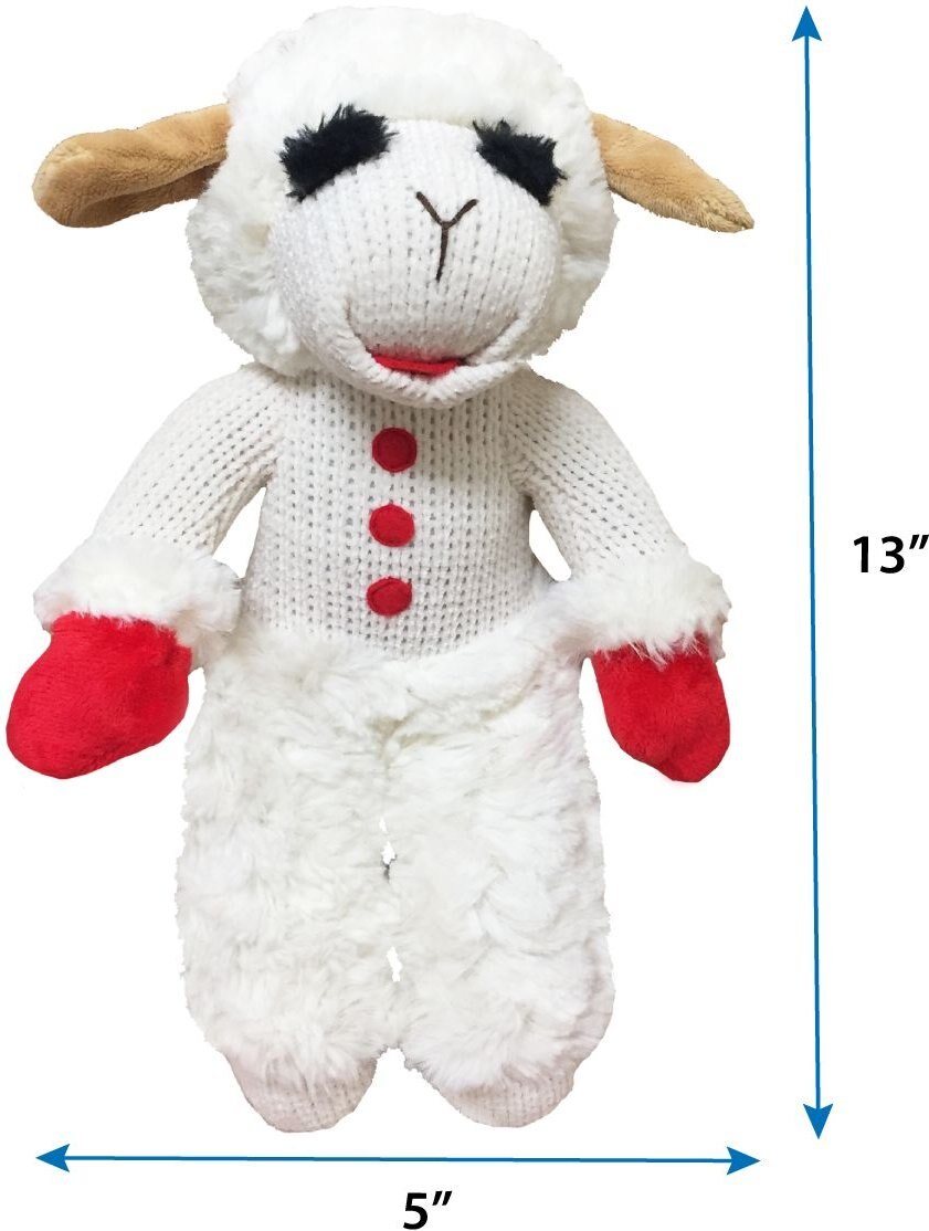 MULTIPET Standing Lamb Chop Squeaky Plush Dog Toy - Chewy.com