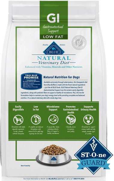 BLUE BUFFALO NATURAL VETERINARY DIET GI Gastrointestinal Support Low ...