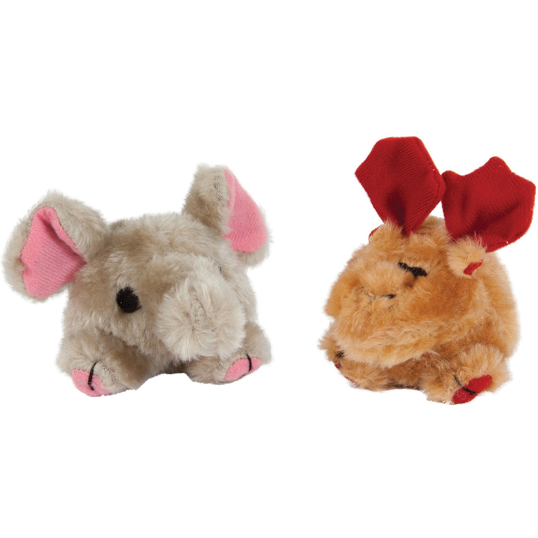 ZOOBILEE Squatter Moose & Elephant Plush Puppy Toy, 2 count - Chewy.com
