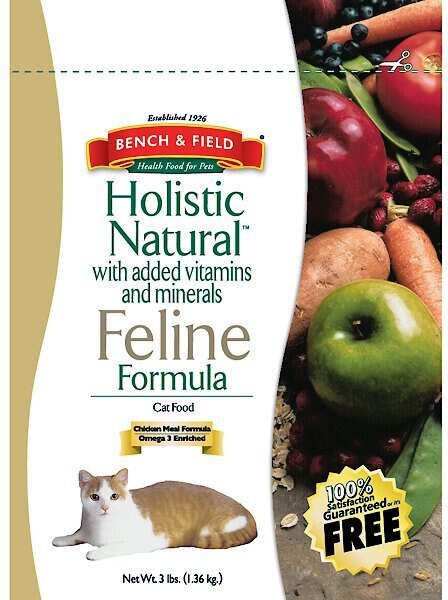 BENCH & FIELD Holistic Natural Formula Dry Cat Food, 3-lb bag - Chewy.com