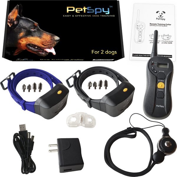 Discontinued - PETSPY P620 Waterproof Remote Dog Training Collar, 2 ...