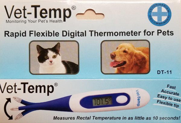 Discontinued - VET-TEMP Rapid Flexible Digital Pet Thermometer - Chewy.com