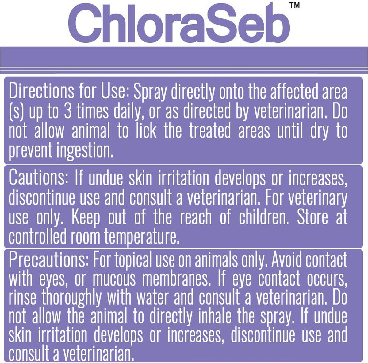 CHLORASEB Antiseptic Spray for Dogs, 8-oz bottle - Chewy.com