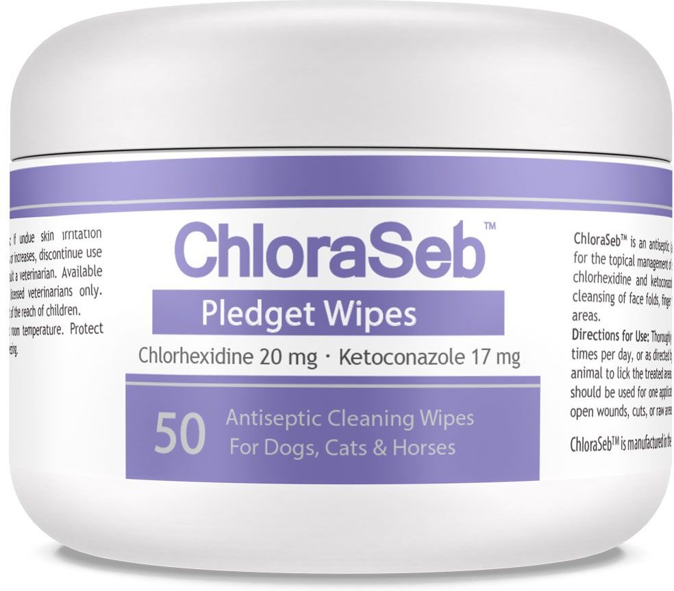 CHLORASEB Pledget Wipes for Dogs, 50 count - Chewy.com