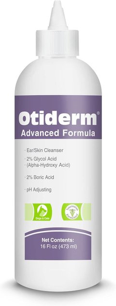 ORA-CLENS Otiderm Advanced Dog & Cat Ear Cleaner, 16-oz bottle - Chewy.com