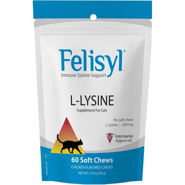 VETOQUINOL Enisyl-F Lysine Bites Chicken & Liver Flavored Soft Chews ...