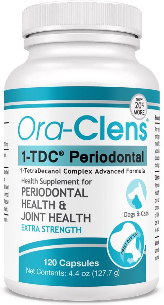 ORA-CLENS 1-TDC Periodontal Dog & Cat Supplement, 120 count - Chewy.com