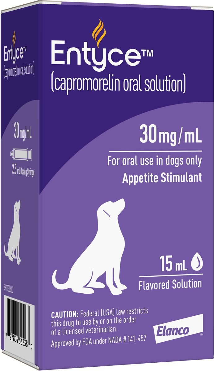 ENTYCE (capromorelin) Oral Solution for Dogs, 15-mL - Chewy.com