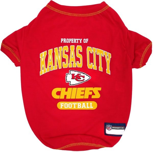 PETS FIRST NFL Dog & Cat T-Shirt, Kansas City Chiefs, X-Large - Chewy.com