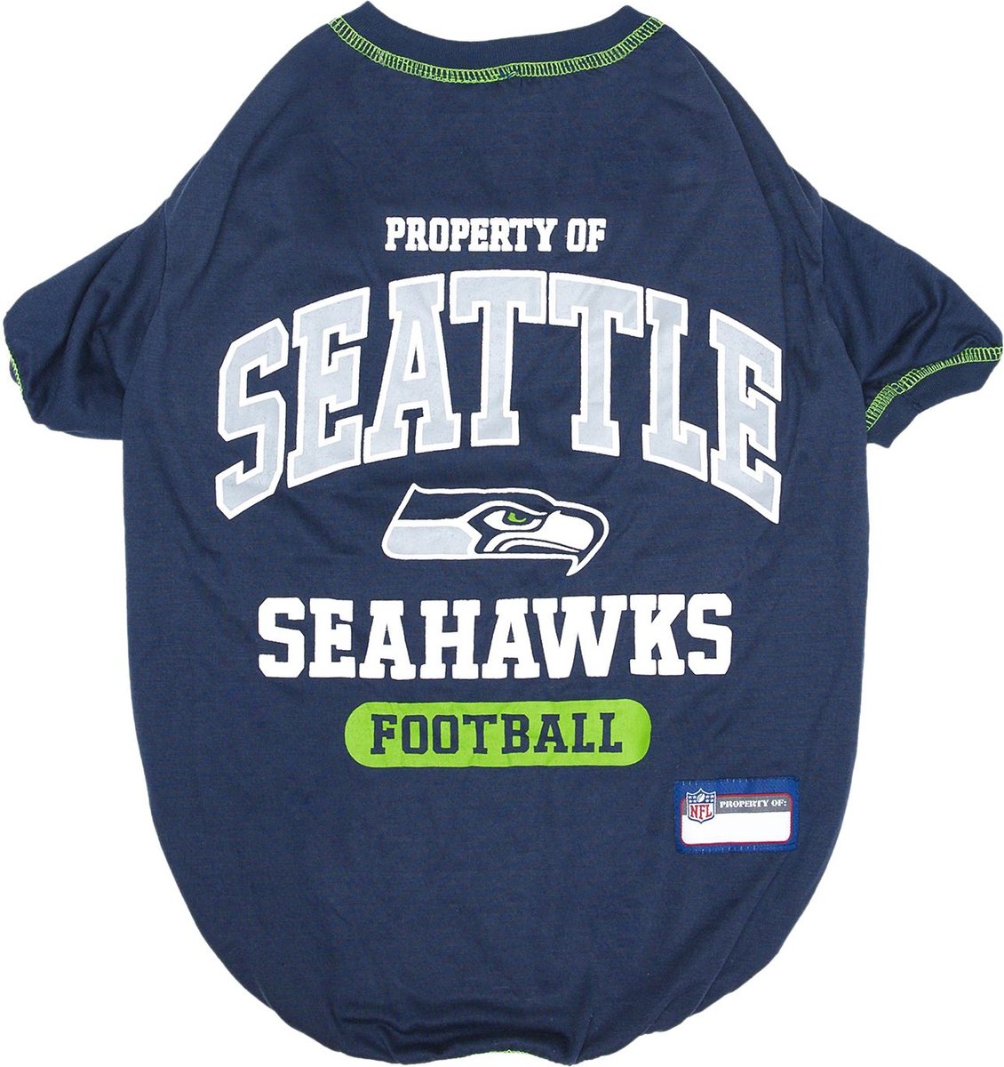 PETS FIRST NFL Dog & Cat T-Shirt, Seattle Seahawks, X-Large - Chewy.com