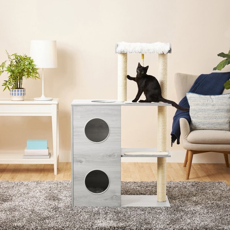 Black Modern Cat Tree (Free Shipping) | Chewy