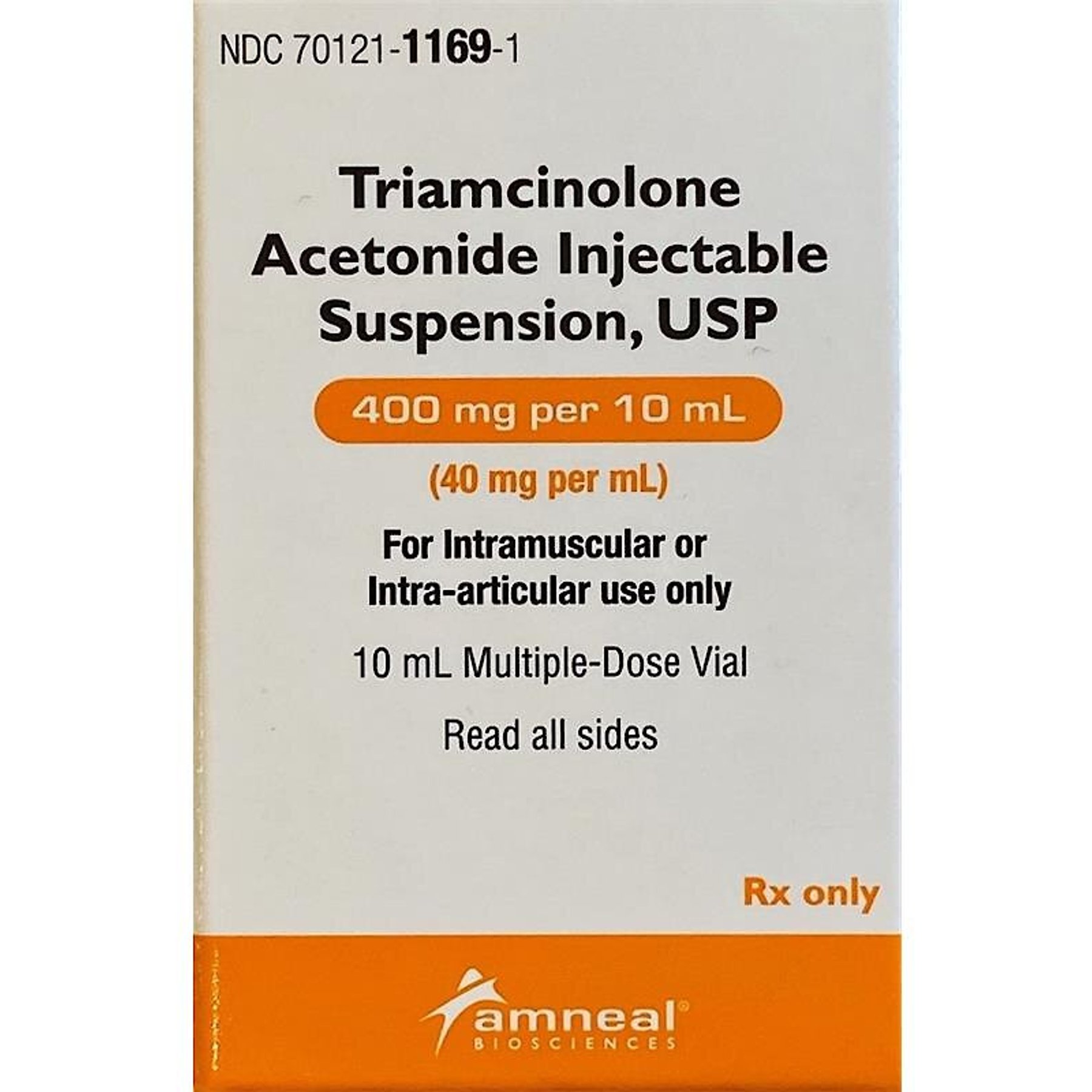 TRIAMCINOLONE ACETONIDE (Generic) Injectable Suspension, 40 mg/mL, 10 ...