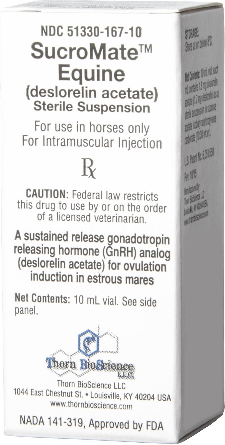SUCROMATE (deslorelin acetate) Injectable for Horses, 10-mL - Chewy.com