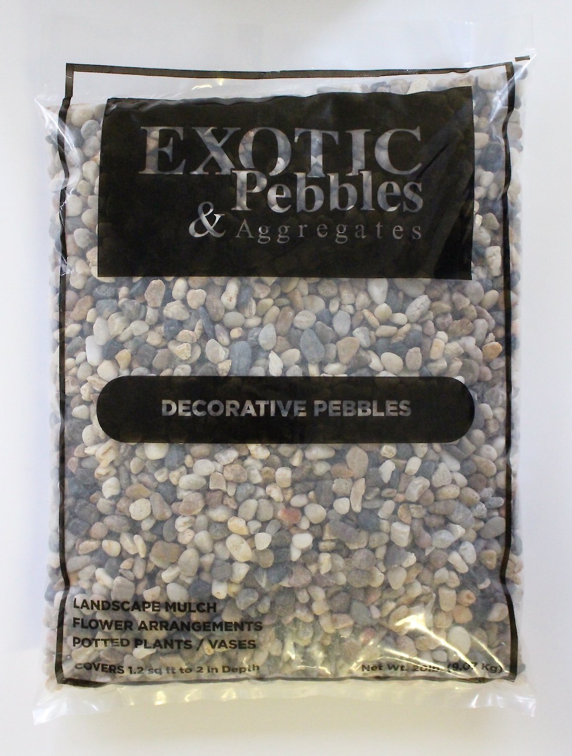 EXOTIC PEBBLES Natural Washed Mixed Gravel, Mixed, 20-lb - Chewy.com