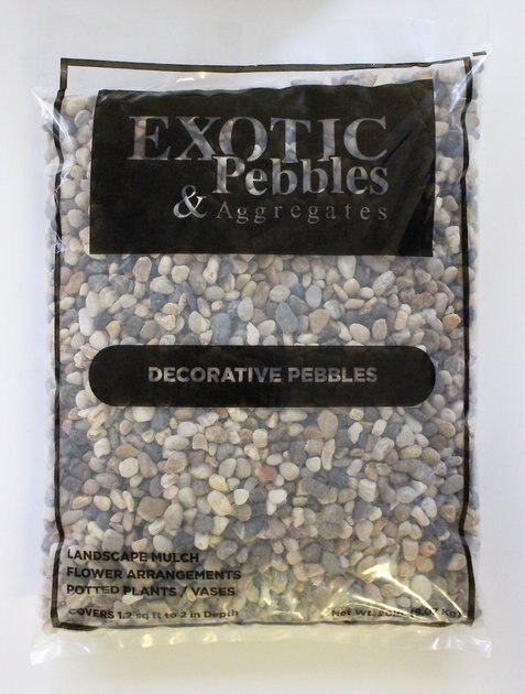 EXOTIC PEBBLES Natural Washed Mixed Gravel, Mixed, 20-lb - Chewy.com