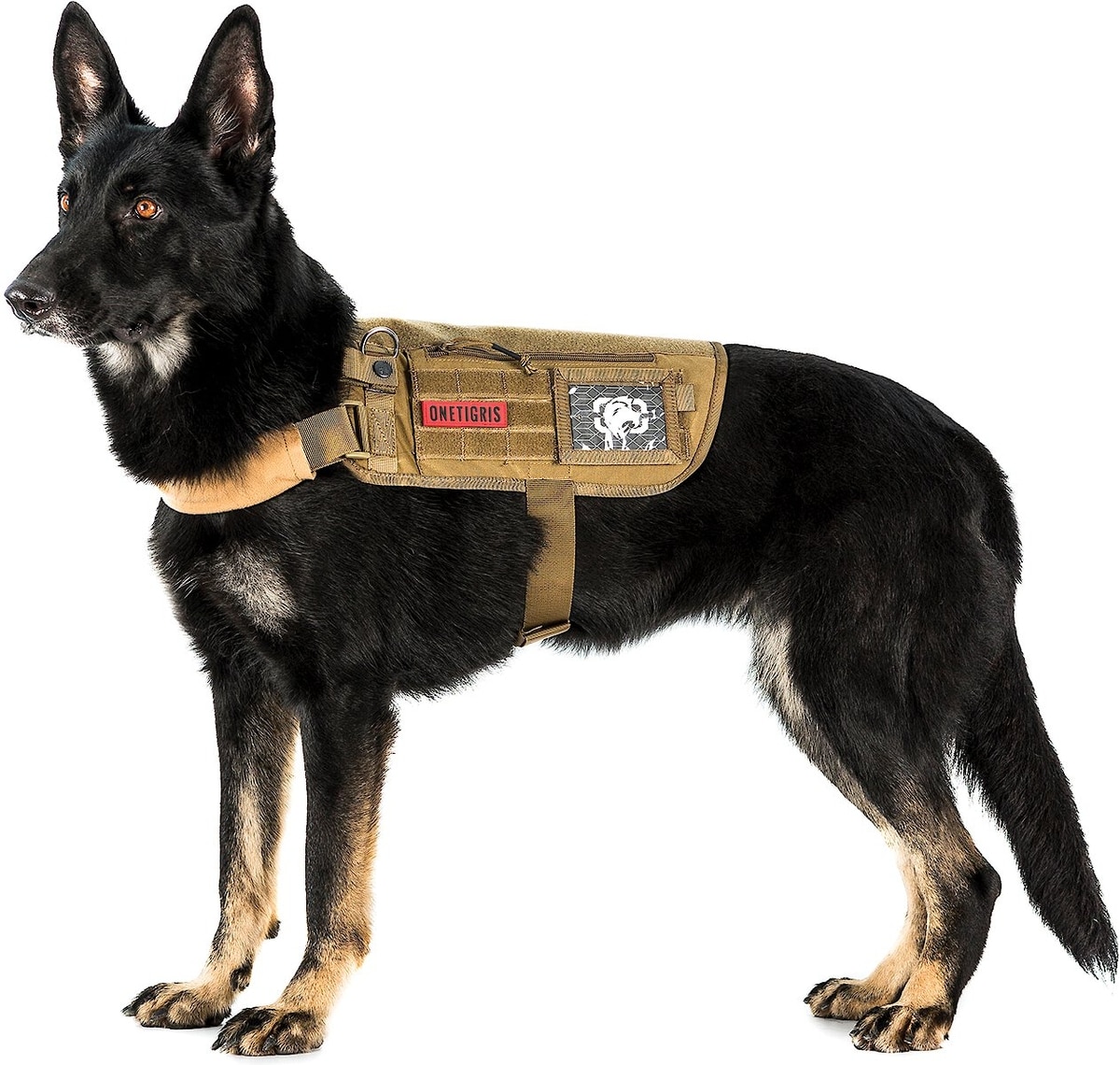 Discontinued - ONETIGRIS Apollo 09 Tactical Dog Harness, Coyote Brown ...