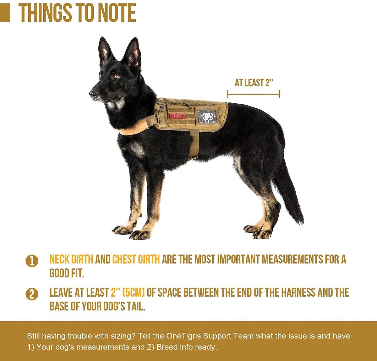 Discontinued - ONETIGRIS Apollo 09 Tactical Dog Harness, Coyote Brown ...