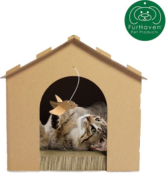 TIGER TOUGH Gingerbread House Corrugated Cat Scratcher Toy - Chewy.com