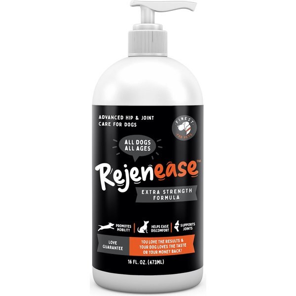 FINEST FOR PETS Rejenease All Natural Hip & Joint Dog Supplement, 16-fl ...