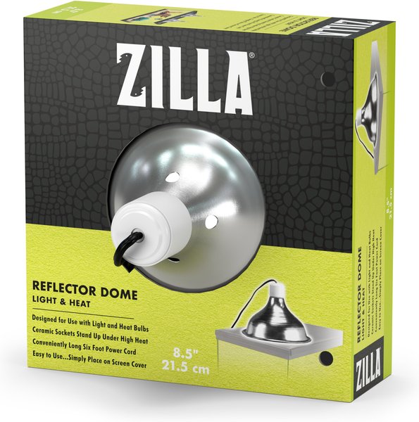 ZILLA Silver Reflector Dome, 8.5-in - Chewy.com