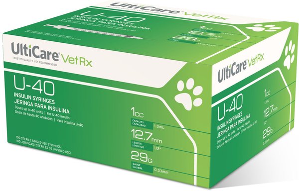 ULTICARE VETRX Insulin Syringes U-40 12.7mm x 29G, 1-cc - Easy Refills ...