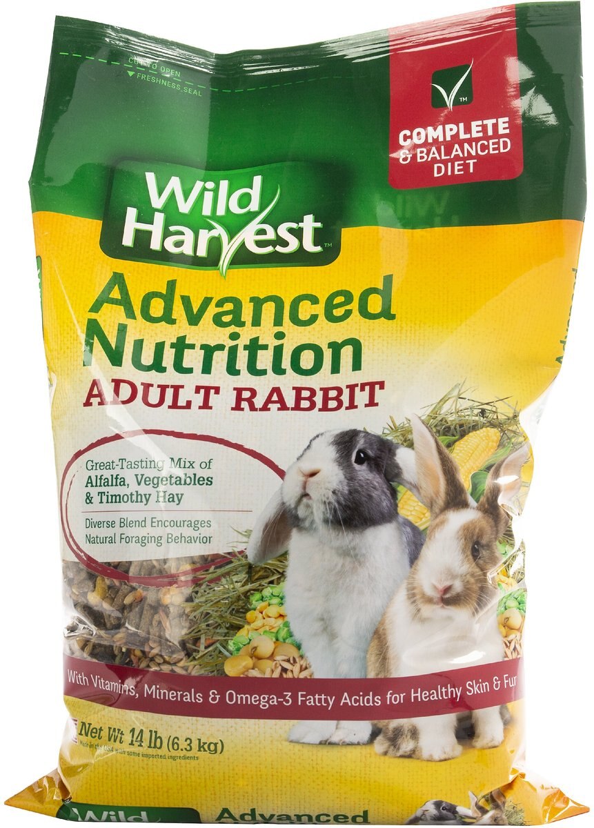 WILD HARVEST Advanced Nutrition Adult Rabbit Food, 14-lb bag - Chewy.com