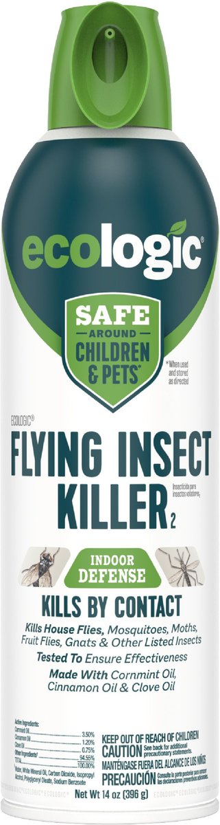 ECOLOGIC Flying Insect Killer Aerosol Spray, 14-oz bottle - Chewy.com