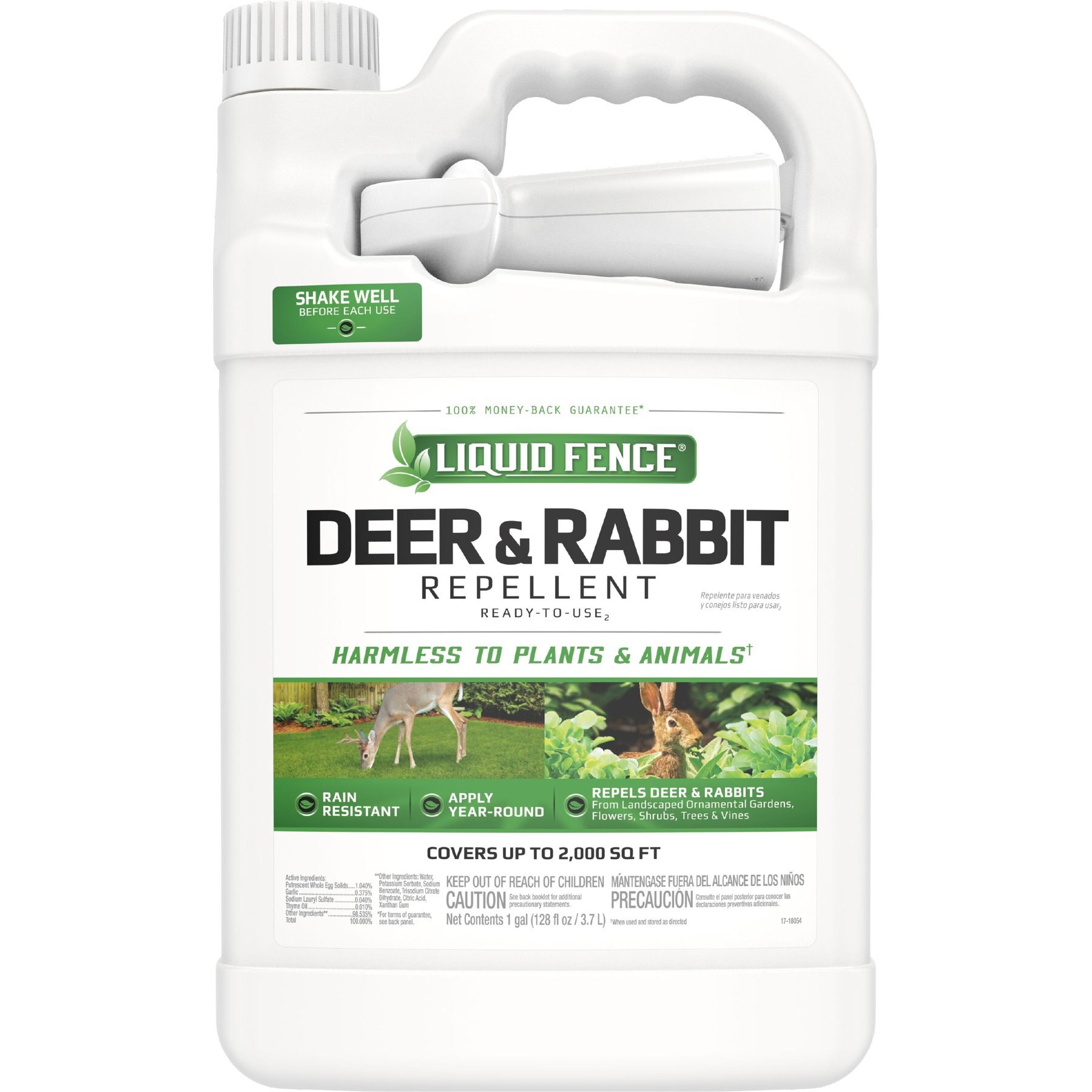 LIQUID FENCE Deer & Rabbit Repellent Spray, 128-oz bottle - Chewy.com