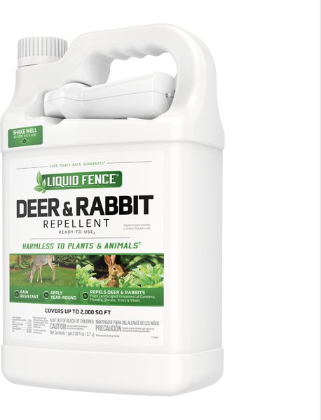 LIQUID FENCE Deer & Rabbit Repellent Spray, 128-fl oz bottle - Chewy.com