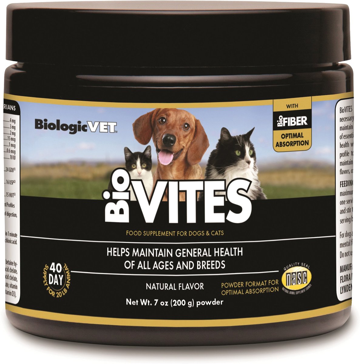 BIOLOGIC VET BIOVET VITES Complete Multi-Nutrient Dog & Cat Supplement ...