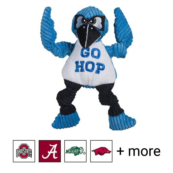 HUGGLEHOUNDS College Mascot Plush Corduroy Knottie Squeaky Plush Dog ...