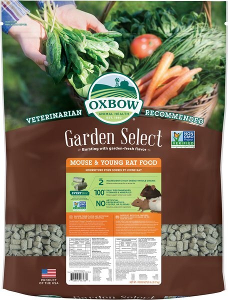 Discontinued - OXBOW Garden Select Mouse & Young Rat Food, 20-lb bag ...