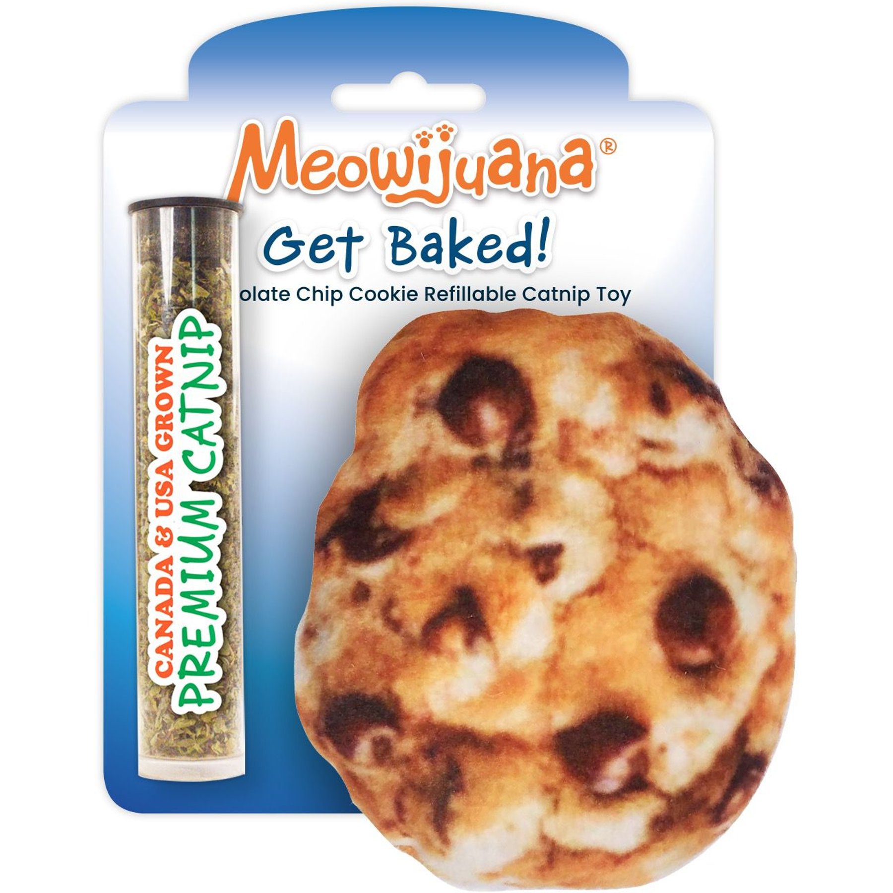 MEOWIJUANA Refillable Get Baked Catnip Cookie Cat Toy - Chewy.com