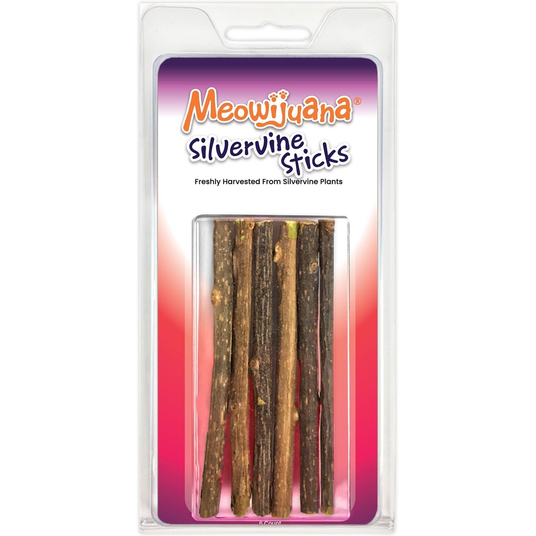 MEOWIJUANA King Sized Silvervine Cat Sticks, 6 count - Chewy.com