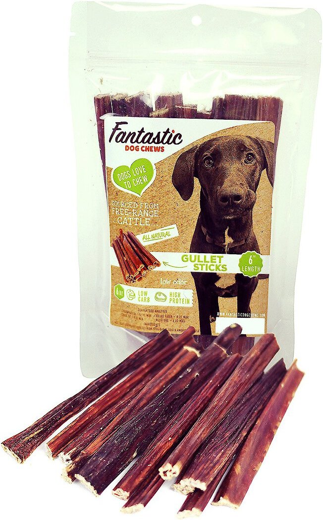 FANTASTIC DOG CHEWS 6" Gullet Sticks Dog Chews, 6-oz bag - Chewy.com