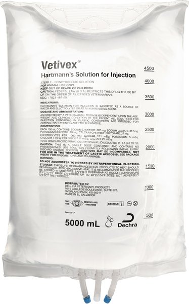 VETIVEX Hartmann's Solution for Dogs, Cats & Horses, 5-L - Chewy.com
