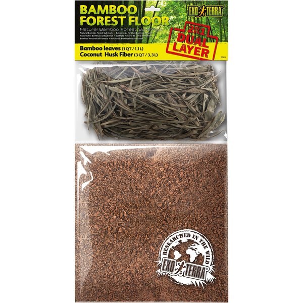 EXO TERRA Bamboo Forest Floor Reptile Substrate, 4-qt bag - Chewy.com