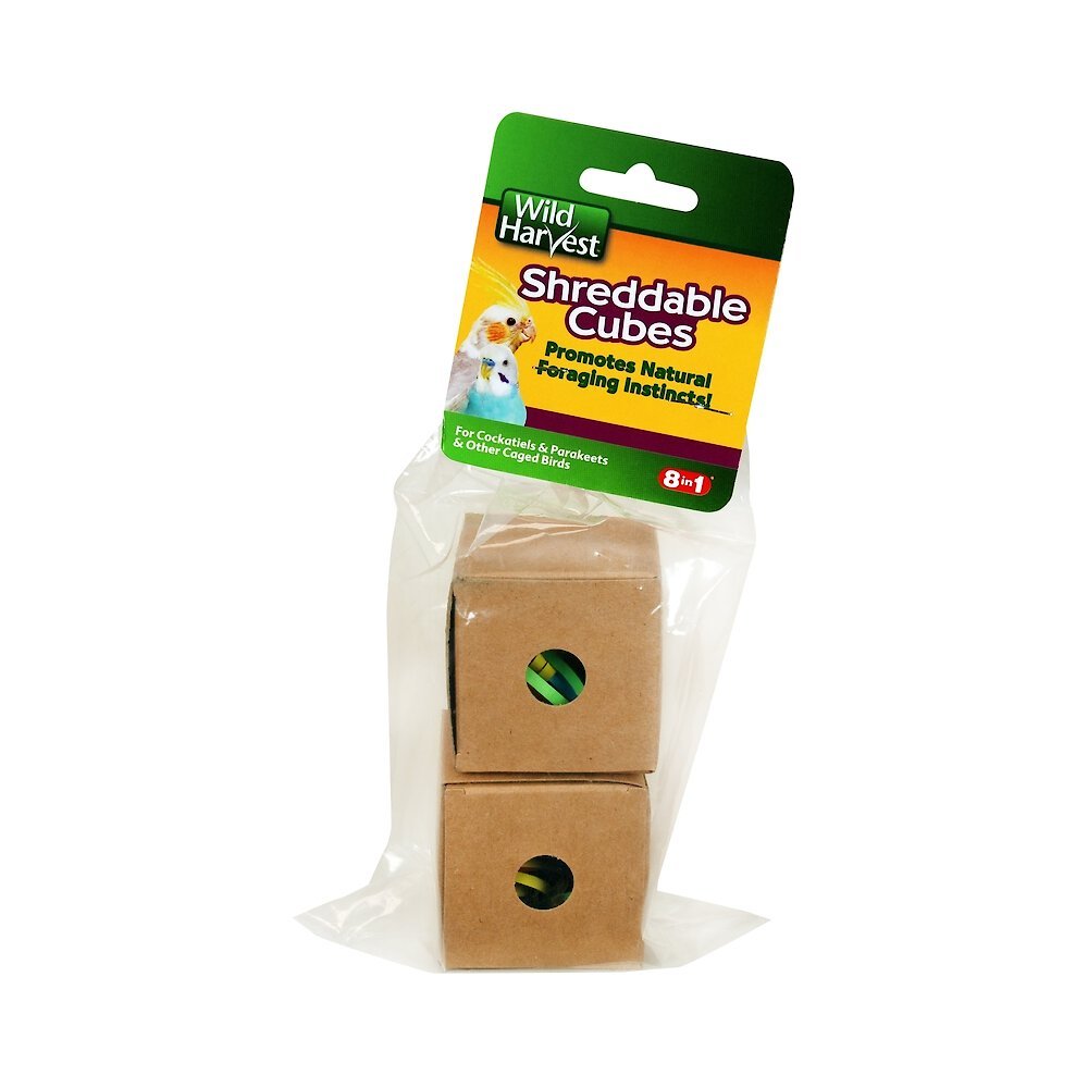 Questions and Answers about WILD HARVEST Shreddable Bird Foraging Cubes