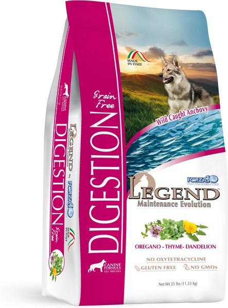 FORZA10 Nutraceutic Legend Digestion Grain-Free Wild Caught Anchovy Dry Dog Food, 25-lb bag ...