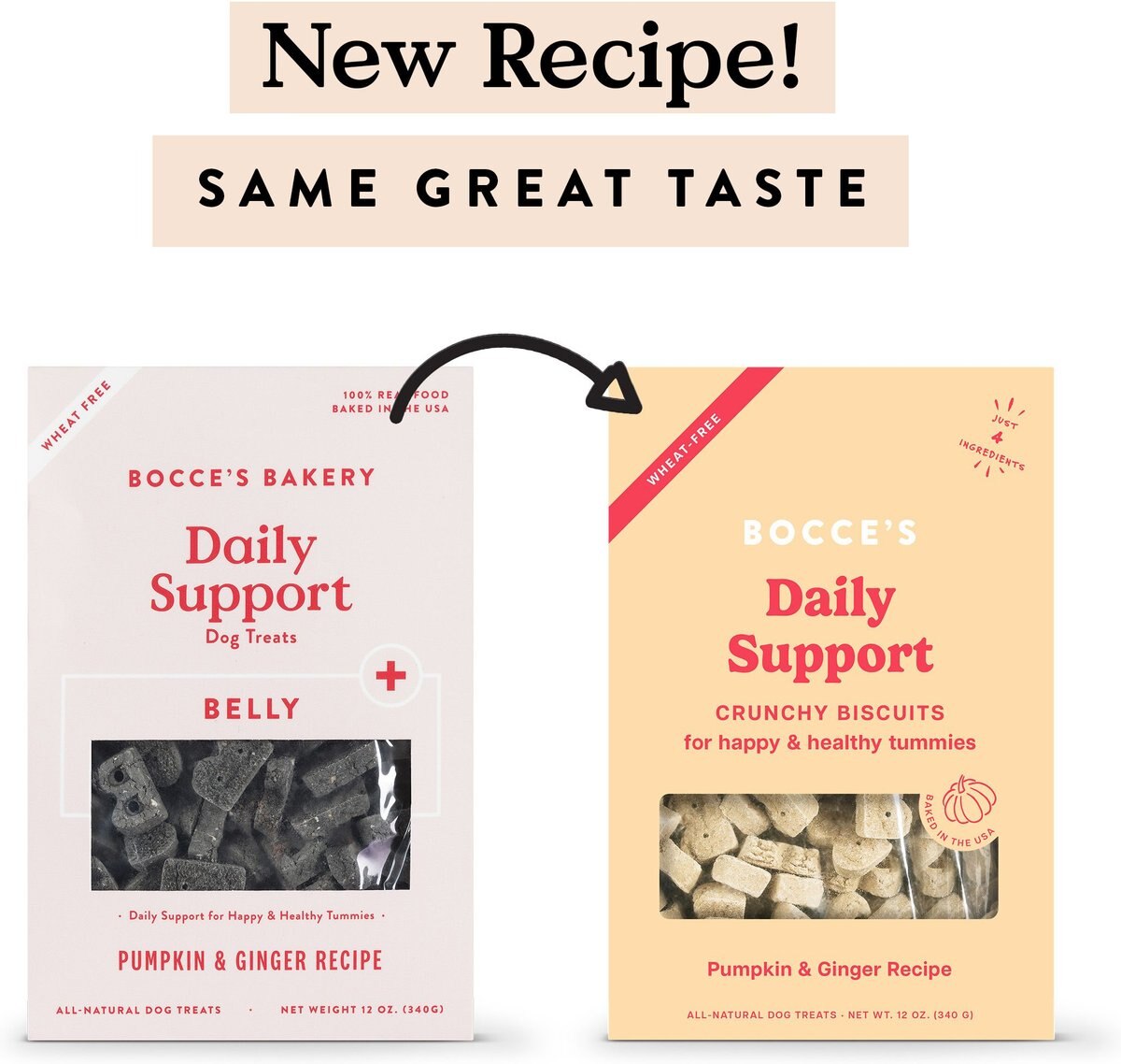 BOCCE'S BAKERY Daily Support Belly Aid Pumpkin & Ginger Recipe Dog ...