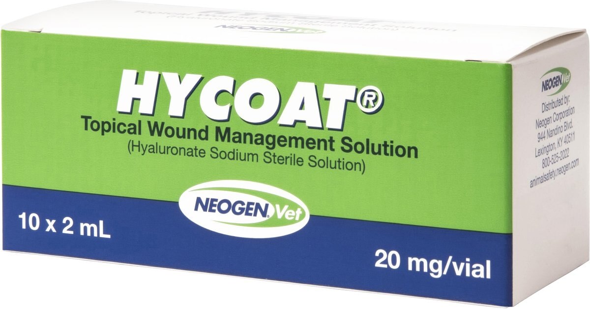 HYCOAT Topical Wound Management Solution for Dogs, Cats & Horses, 20mg ...
