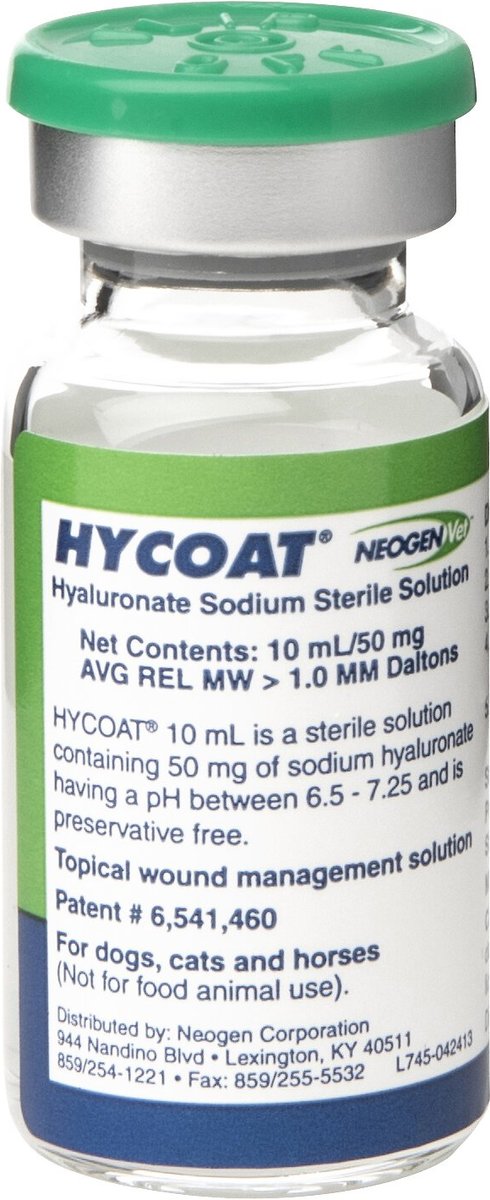 HYCOAT Topical Wound Management Solution for Dogs, Cats & Horses, 50mg ...