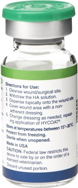 HYCOAT Topical Wound Management Solution for Dogs, Cats & Horses, 50mg ...