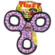 TUFFY'S Jr 3WayTug Squeaky Plush Dog Toy, Pink Leopard - Chewy.com