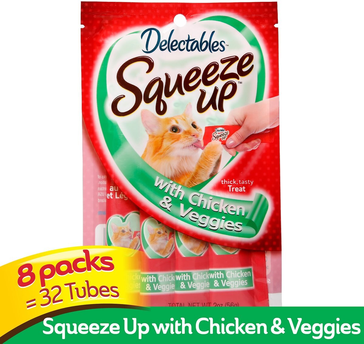 Discontinued - HARTZ Delectables Squeeze Up Chicken & Veggie Lickable ...