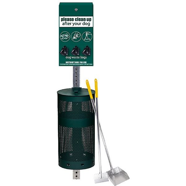 DOGIPOT Aluminum Dog Waste Station & Receptacle - Chewy.com