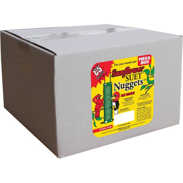 C&S Sunflower Suet Nuggets Wild Bird Food, 8-lb box - Chewy.com