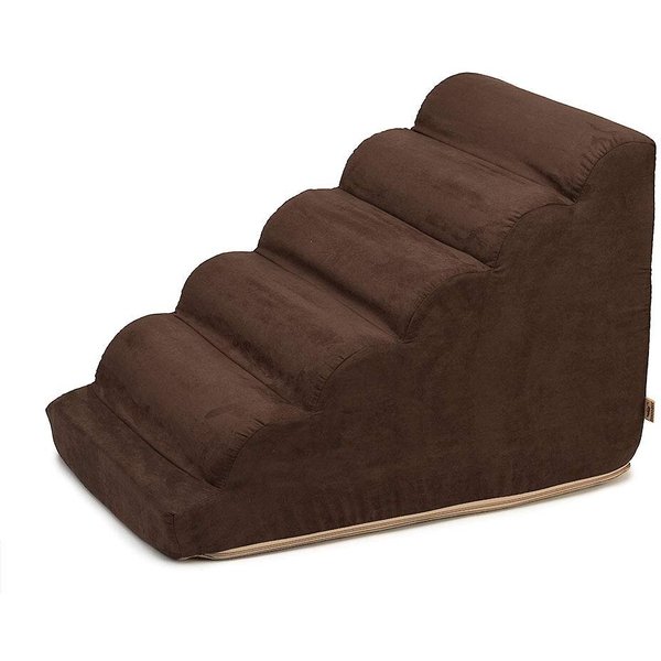 SNOOZER PET PRODUCTS Orthopedic Scalloped Dog Ramp, Hot Fudge, Large ...